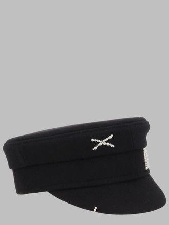 Ruslan Baginskiy KPC033PF26_WPRLBLACK Flat Cap - Black
