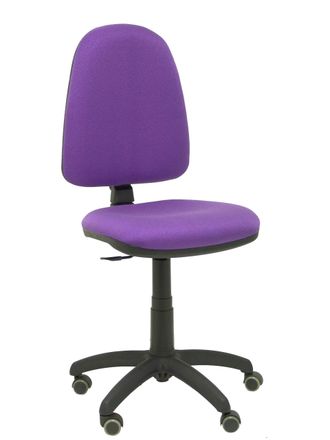 Piqueras y Crespo Modell 04CP Ergonomischer B&uuml;rostuhl mit Permanentkontaktmechanik, h&ouml;henverstellbar und r&auml;der parkett Sitz und R&uuml;cken gepolstert in Stoff BALI flieder