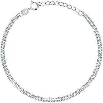 Cleor Bracelet en argent 925/1000 et zircon
