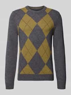 Mc Neal Strickpullover aus Lanawoll-Mix mit Rundhalsausschnitt