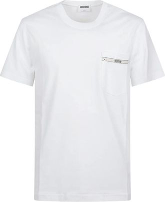 Moschino t-shirt à poche poitrine - Blanc