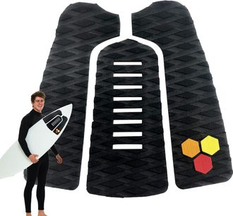 Generic 3 St&uuml;ck Br&uuml;ckengriffe f&uuml;r Surfbrett - Surfen auf Traktion, rutschfest, rutschfestes Terrassenblatt, professioneller Schwanzgriff, rutschfestes Zubeh&ouml;r