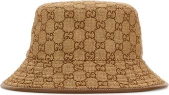 Gucci Fischerhut mit Stickerei - Braun