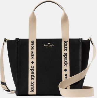 Kate Spade New York Kate Spade Kip Tote Bag Aus Canvas, Klein f&uuml;r Frauen in Schwarz | Leinwand