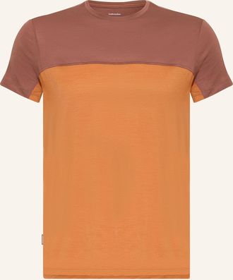 Icebreaker T-Shirt 125 Cool-Lite Sphere Iii Mit Merinowolle braun