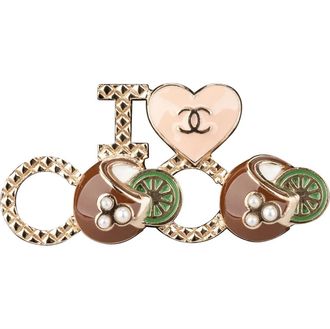 Chanel Halskette - Chanel I Love Coco Brooch - Gr. unisize - in Mehrfarbig - f&uuml;r Damen