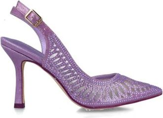 Menbur Femme, Chaussures, Violet, Taille: 40 EU Slingback en tulle et strass