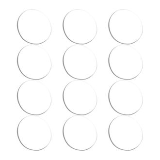 NUOBESTY 12 St&uuml;ck Transparente Glas Saugnapfdichtungen aus Weichem PP Runde Glastischpuffer f&uuml;r M&ouml;bel und Schrankschutz rutschfeste Abstandshalter f&uuml;r Lackiert