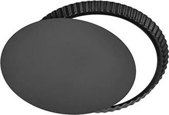 CHICIRIS Moule &agrave; Profond Antiadh&eacute;sif - Moule &agrave; Quiche en Acier au Carbone Durable Pour la Cuisson la Maison - Fond Amovible Facile Nettoyer - Pour les Amateurs