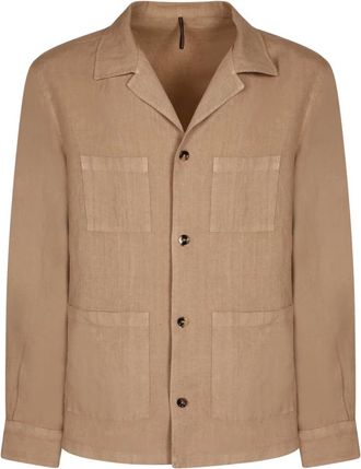 Dell'Oglio Homme, Chemises, Beige, Taille: XL Cm01 Tcr3434 17 Shirt