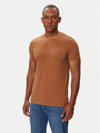 Tommy Hilfiger T-Shirt MW0MW10800 Braun Slim Fit