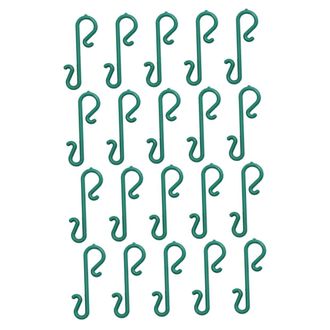 Valiclud 100 St&uuml;ck Weihnachtsdeko Haken aus Kunststoff Kleiner Ornamente Haken f&uuml;r Weihnachtsbaum Girlanden Lichter Rostfrei Wiederverwendbar Praktisch f&uuml;r Fes