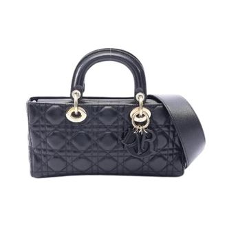 Dior Pre-owned Lady D-Joy Leder 2way Handtasche - - Pre-owned - Damen - Schwarzk - ONE SIZE
