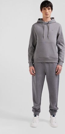 Eden Park Sweatshirt &Agrave; Capuche En Molleton Coton Gris Coupe Regular
