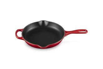 LE CREUSET Skillet Signature en Fonte &Eacute;maill&eacute;e, Rond, 23 cm, 1,93 kg, Cerise, 20182230600422
