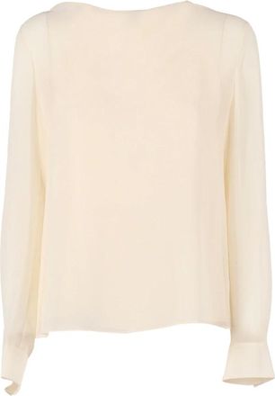 Max Mara Femme, Blouses et Chemises, Blanc, Taille: 42 FR Camicia Demien