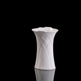 KAISER Porzellan 14-000-65-7 Vase, Porzellan, Weiß, 17 cm