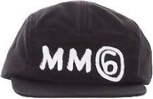 Maison Margiela unisex, Accessoires, Noir, Taille: L Embroidered Logo Cap