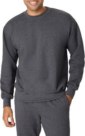 Hanes Mens Ultimate Heavyweight Fleece Sweatshirt, Charcoal Heather, X-Large