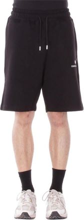 Marcelo Burlon Homme, Sport, Noir, Taille: XS Logo Front Shorts