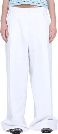 N&deg;21 Femme, Pantalons, Blanc, Taille: 40 FR Wide Pantalons
