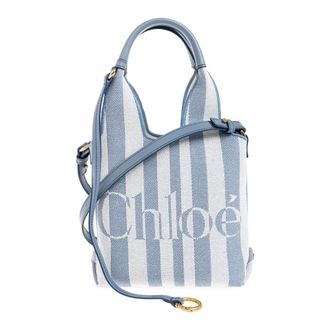 Chlo&eacute; Gestreifte Mini-Tasche - - Bags - Damen - Blau - ONE SIZE