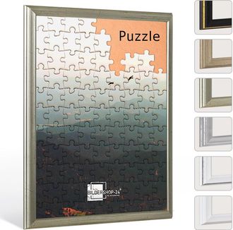 Bildershop-24 Puzzlerahmen KALYPSO Silber Antik 60 x 80 cm (ca. 1500 Teile)