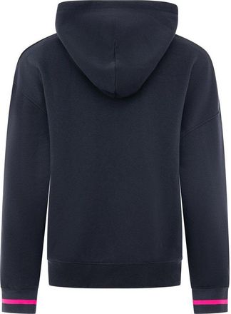 Zwillingsherz Hoodie Zwillingsherz Patches Oversize-Fit, Kapuze, gro&szlig;er Schriftzug und Patches, K&auml;ngurutasche