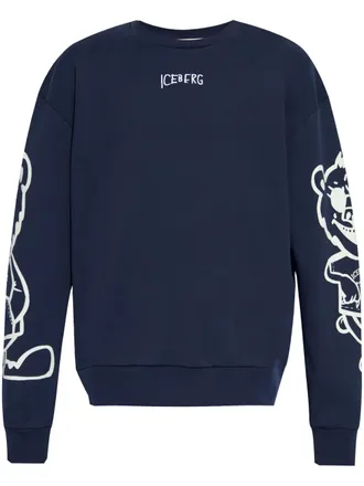 Iceberg sweat à logo brodé - Bleu