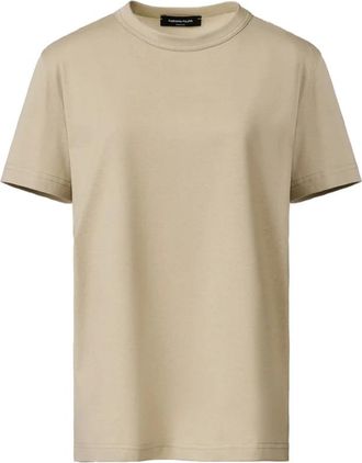Fabiana Filippi Femme, Tops, Beige, Taille: 38 FR Crew Neck T-Shirt