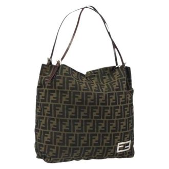 Fendi Pre-owned Zucca Canvas Tote Bag - - Pre-owned - Damen - Braun - ONE SIZE
