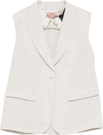 Twinset Femme, Vestes, Beige, Taille: 38 FR Vestes