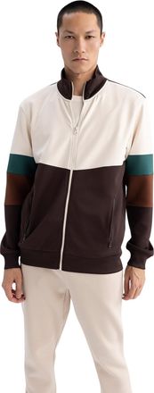 DeFacto Herren Z5893AZ Cardigan Sweater, Brown, XL