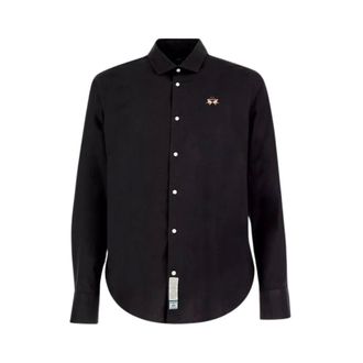 La Martina Homme, Chemises, Noir, Taille: S Shirt L/S Poplin