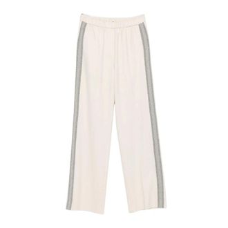 PESERICO Seitenstreifen-Jogginghose - - Trousers - Damen - Beige - XL