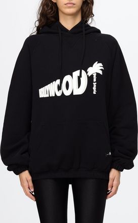 Palm Angels Kapuzenpullover aus Baumwolle mit Kontrast-Logo