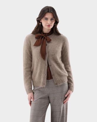 van Laack Strickjacke aus geb&uuml;rstetem Kaschmir