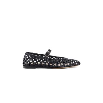 Le Monde Beryl Woven Leather Mary Jane Ballerinas