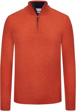 Tom Rusborg Softer Troyer aus Merinowolle und Kaschmir mit Ellenbogenpatches in