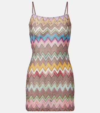 Missoni Robe Zigzag en lam&eacute;
