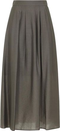 PESERICO Femme, Jupes, Brun, Taille: 36 FR Jupe Midi en Lyocell