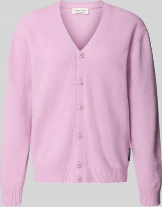 Casual Friday Cardigan aus Woll-Mix mit V-Ausschnitt Modell KARL