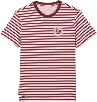 Lacoste Roland Garros Edition T-Shirt f&uuml;r Herren/Damen Unisex, Tennis, Regul&auml;r (Pink)