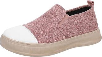 Generic Baskets pour femme - Chaussures de marche - Chaussures plates &agrave; enfiler - Chaussures de course respirantes et confortables - Chaussures de loisirs con