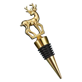 Generic Hirsch Weinflaschenverschluss,Luftdichter Weinflaschen Verschluss - Dichter Heimbar Korken Champagnerverschluss Korken f&uuml;r Essig Oliven&ouml;l Getr&auml;nk Bier