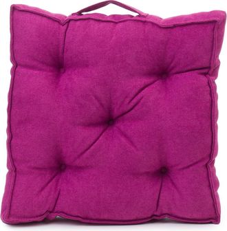 Gözze Boxkissen mit Tragegriff, Sitzkissen, Gesteppt, Darco, 40 x 40 x 7 cm - Lila