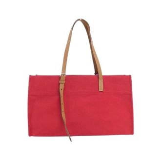 Herm&egrave;s Pre-owned Cuir sacs-ports-paule - Femme - Pre-owned - Rouge - Taille: ONE Size
