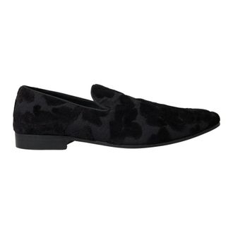 Dolce & Gabbana Schwarze Brokat-Loafers - - Shoes - Herren - Schwarzk - 44 EU