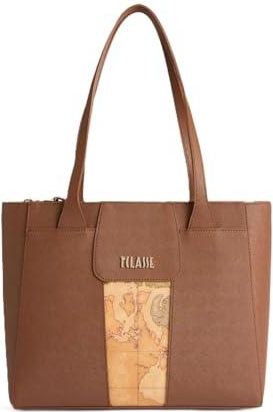 Alviero Martini 1A Classe Alviero Martini Première Classe - Windy City Shopping Bag Media Châtaigne avec insert Geo Classic