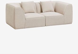 Sklum Cardea gepolstertes 2-teiliges modulares Sofa